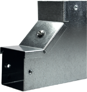 IP4X UNISTRUT TRUNKING 4 x 2 - GUSSET BEND INTERNAL FAST FIX LID C/W ...